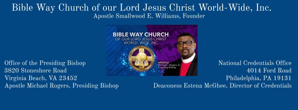 Church Charter Request – Bible Way Church of our Lord Jesus Christ ...