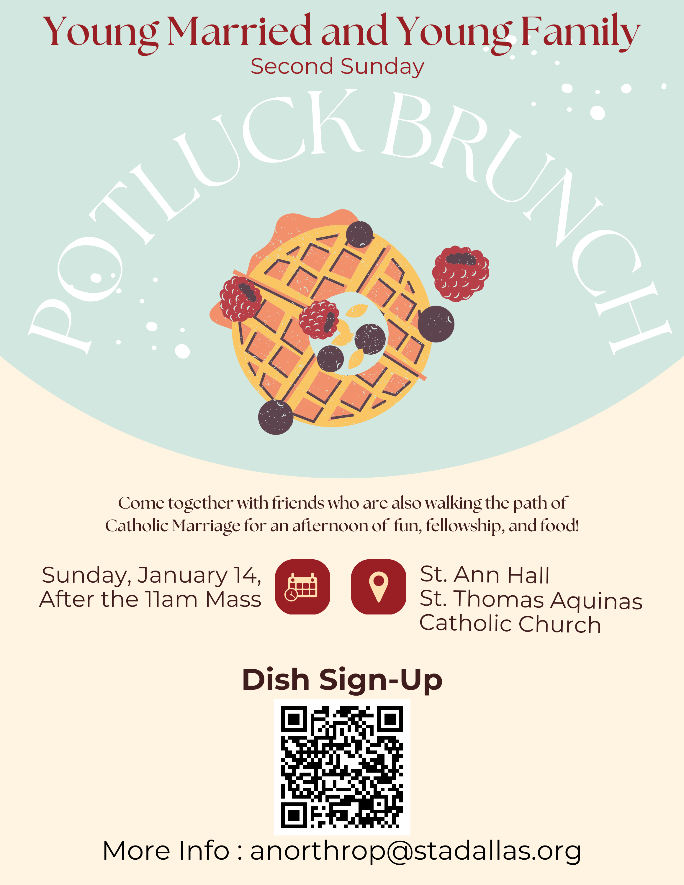 Young Married and Young Family Potluck - St. Thomas Aquinas Catholic ...